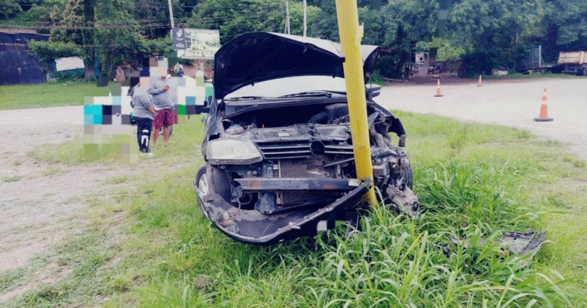 Conducía Ebrio Y Chocó Contra Una Columna