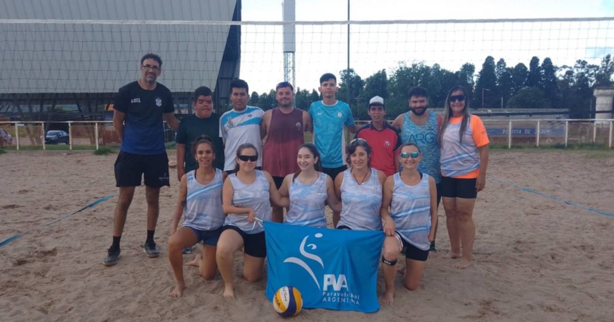 Ya se entrena la selección beach paravóley en Jujuy