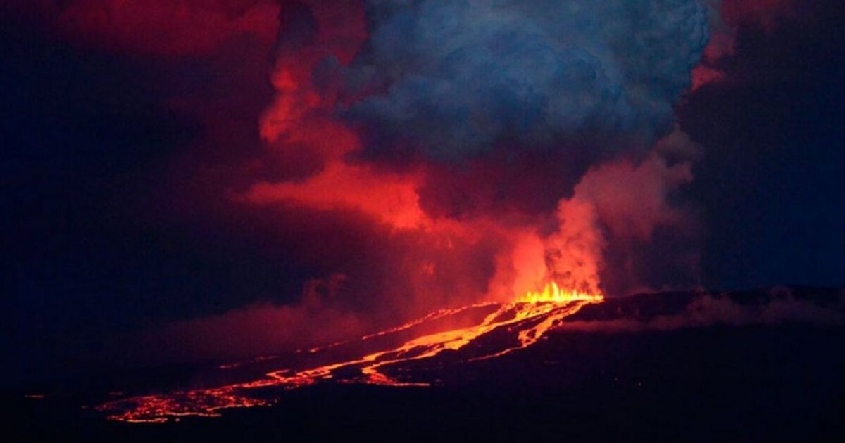 Erupcionó el volcán Wolf en las Islas Galápagos