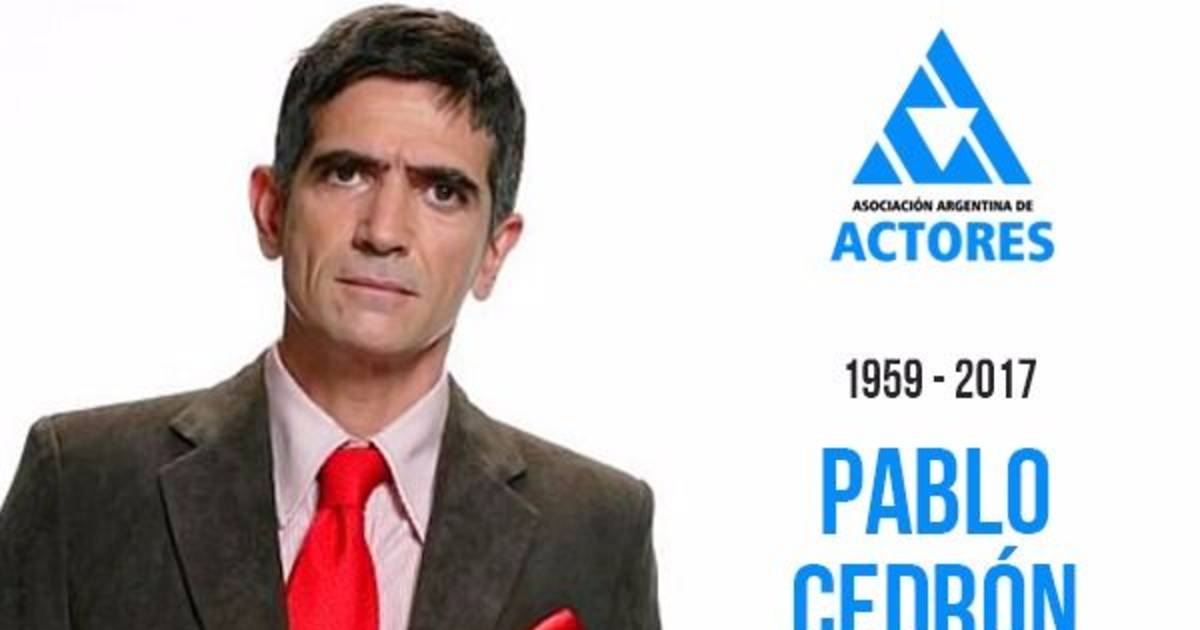 Murió el actor Pablo Cedrón