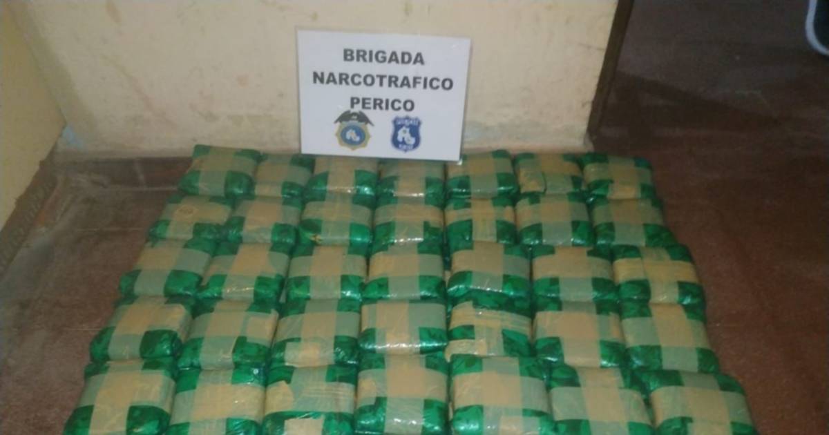 Secuestraron 80 paquetes de hojas de coca en Perico